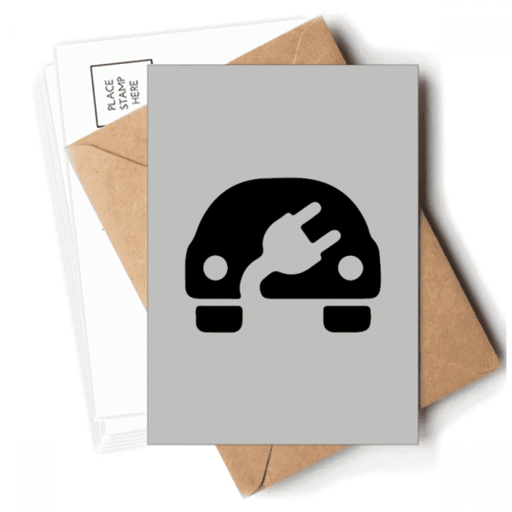 Plus Minus Sign Energy Vehicles Protect Environment Postcards Envelopes ...