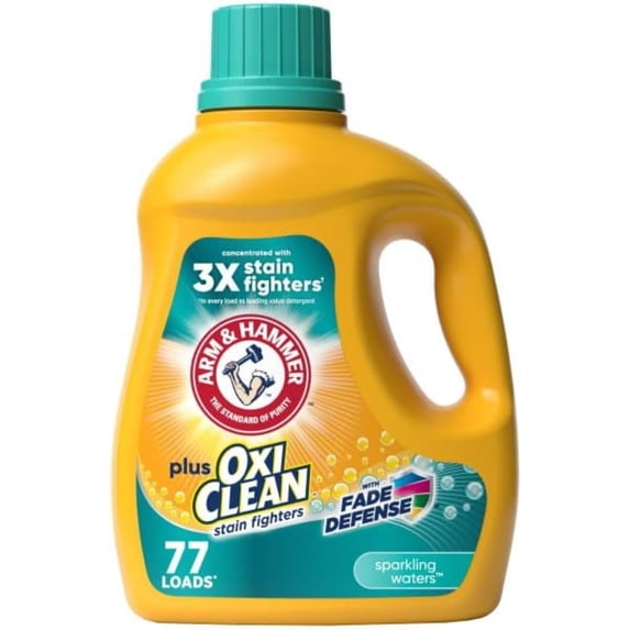 Plus OxiClean Fade Defense, 77 Loads Liquid Laundry Detergent, 100.5 ...