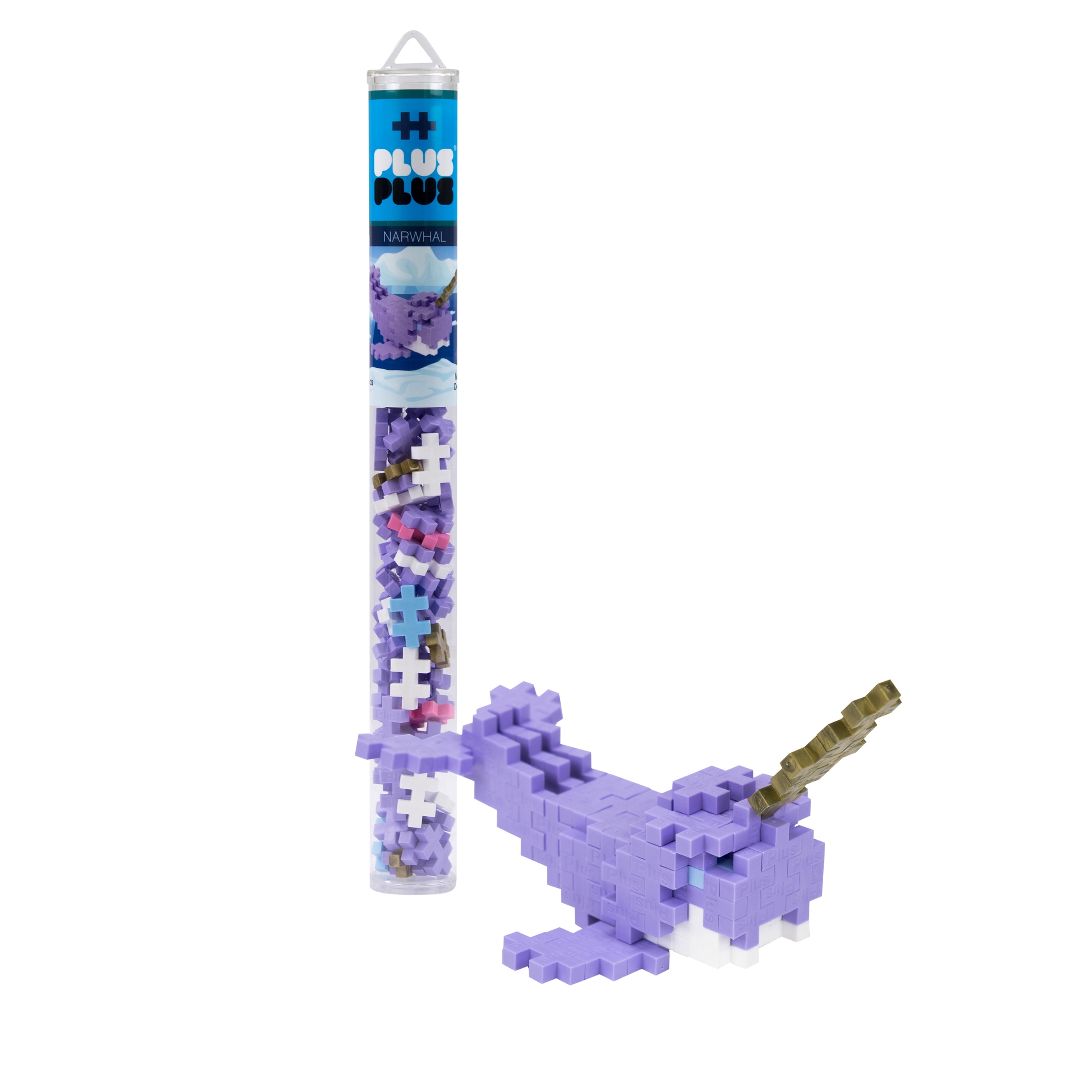 Plus-Plus - 70 Piece Narwhal Building Set - Walmart.com