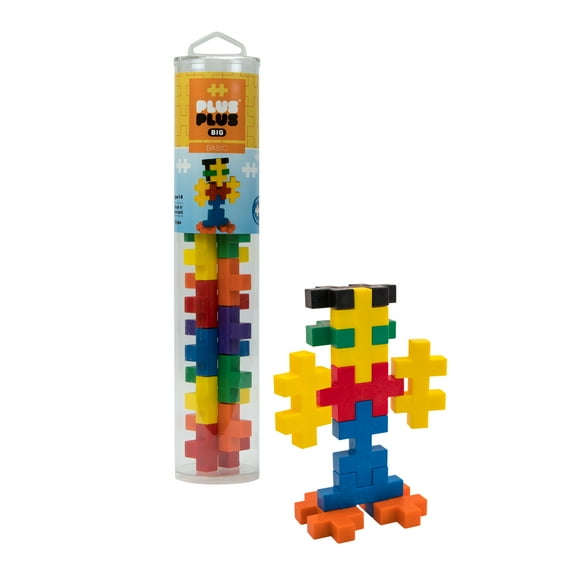 Plus-Plus BIG 15 Piece Construction Building Set (STEM) – Basic Color ...