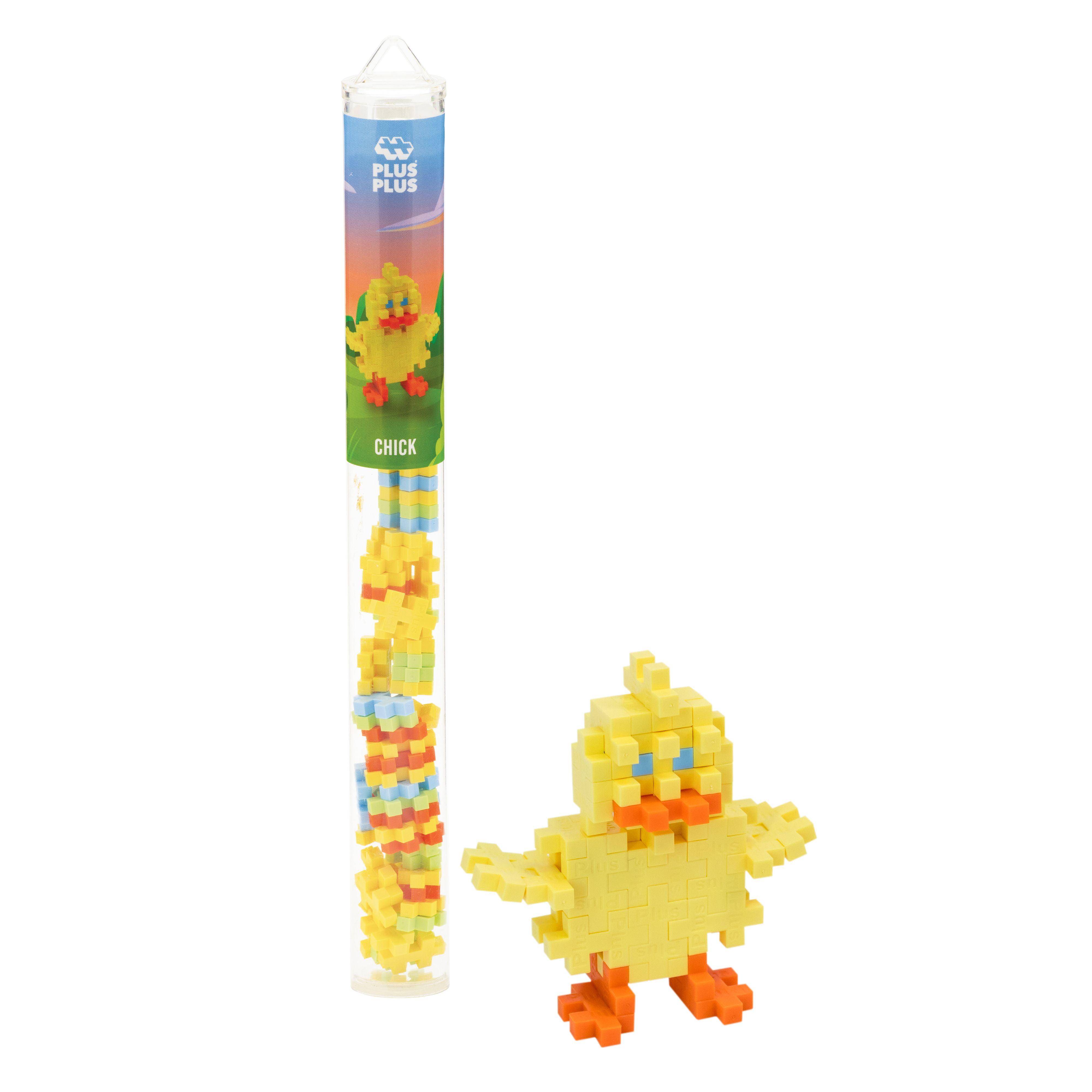 Plus Plus - Mini Maker Tube - Chick - 70 Piece - Stem/Steam Toy ...