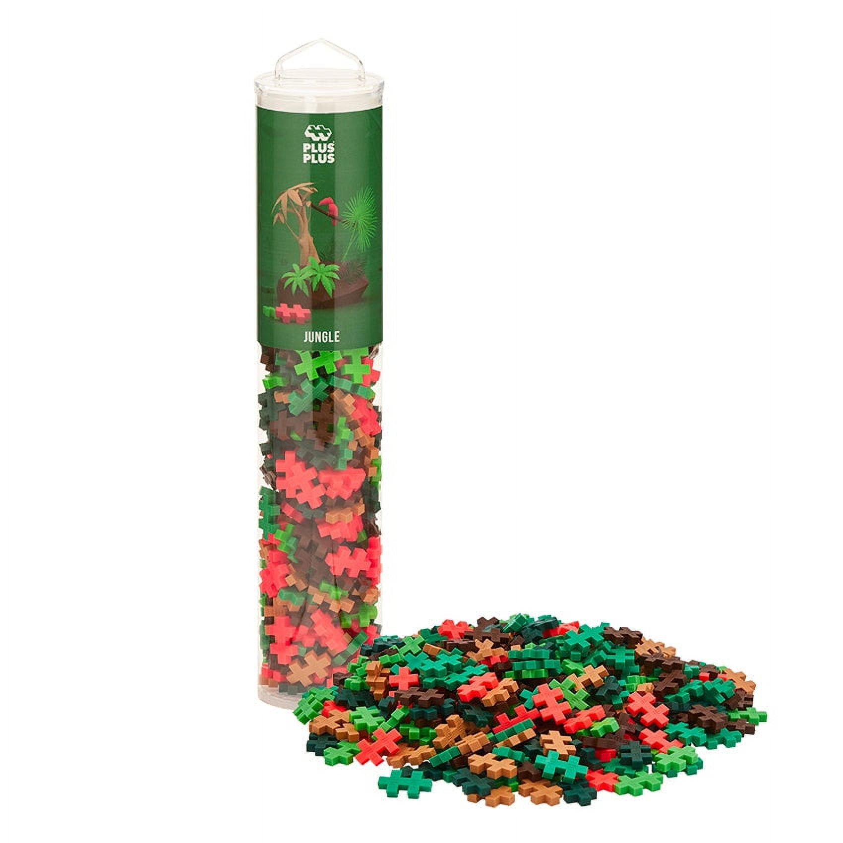 Plus Plus STEM Building Set, 240 Piece Jungle Mix, Creative Toys for ...