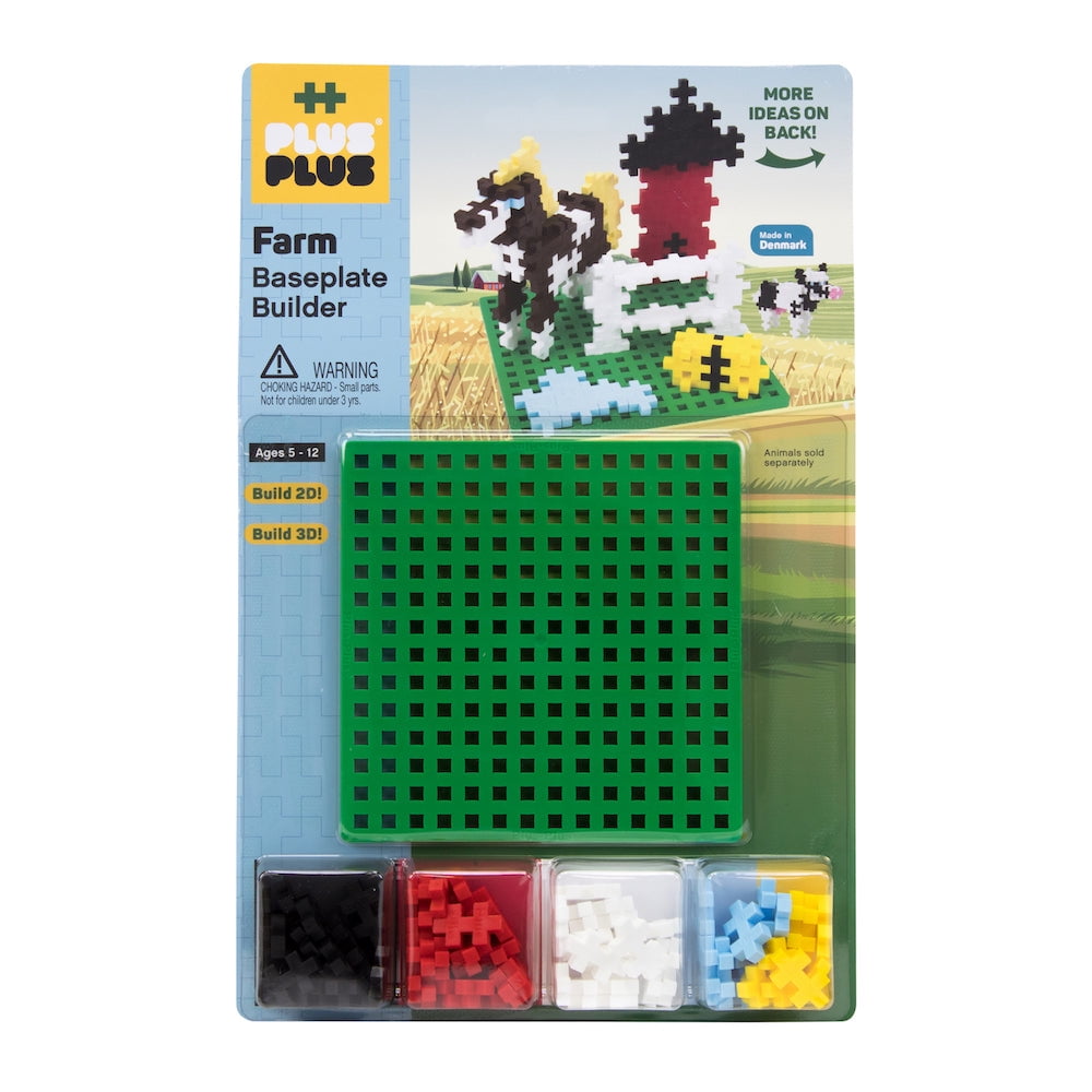 Plus-Plus - Open Play STEM Building Set- 60 Pc Baseplate Builder- Farm - Walmart.com