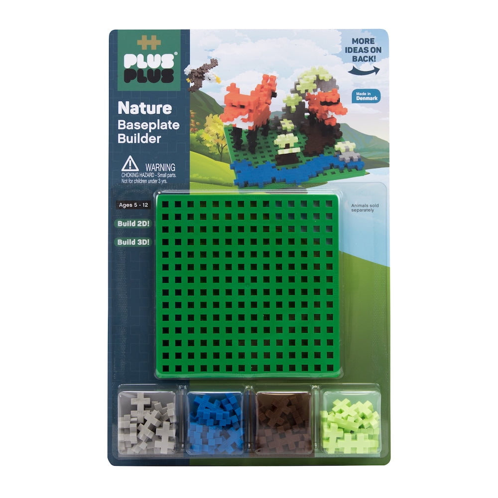Plus-Plus - Open Play STEM Building Set- 60 Pc Baseplate Builder- Nature - Walmart.com