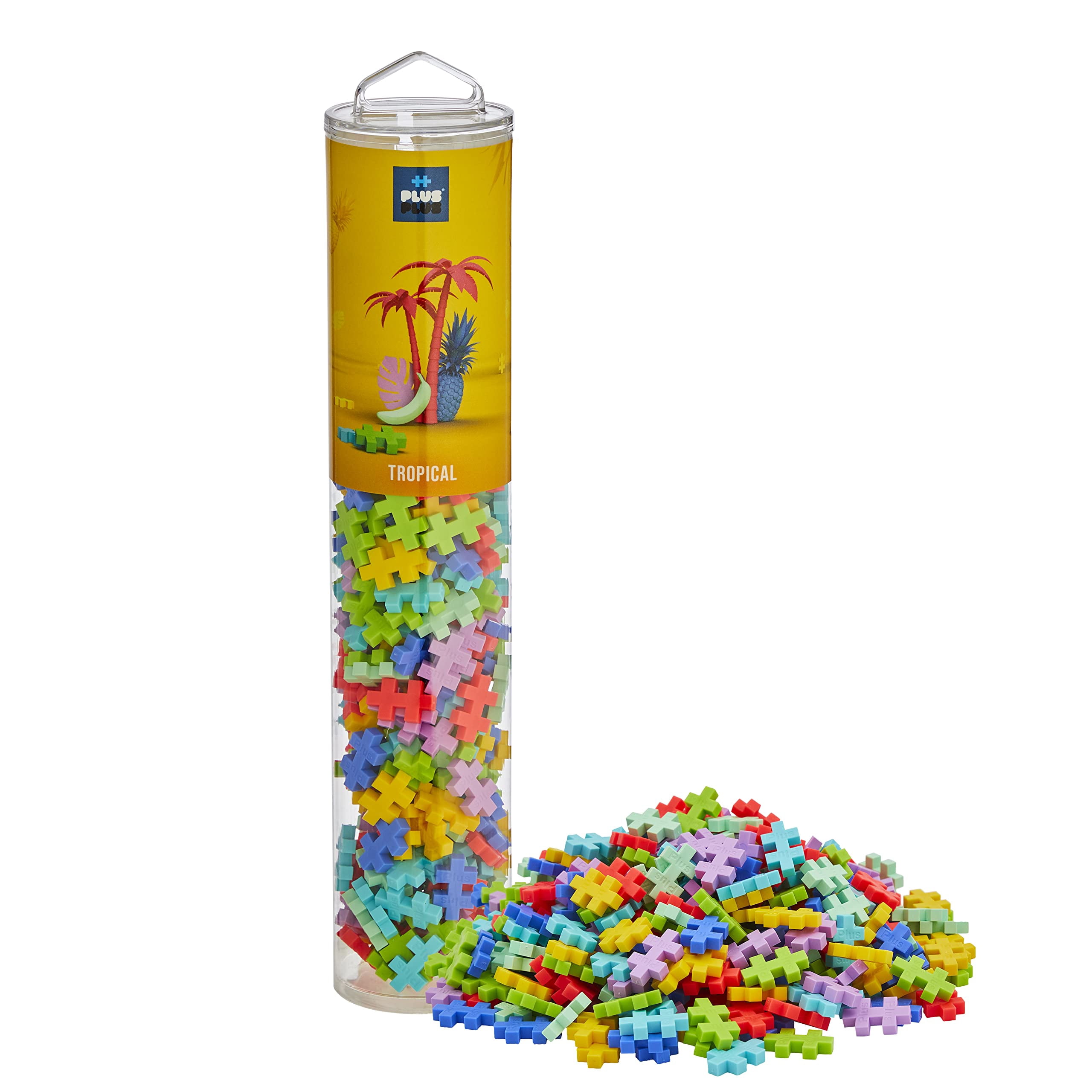 Plus-Plus Open Play STEM Building Set Tropical Mix (Pack of 16 ...