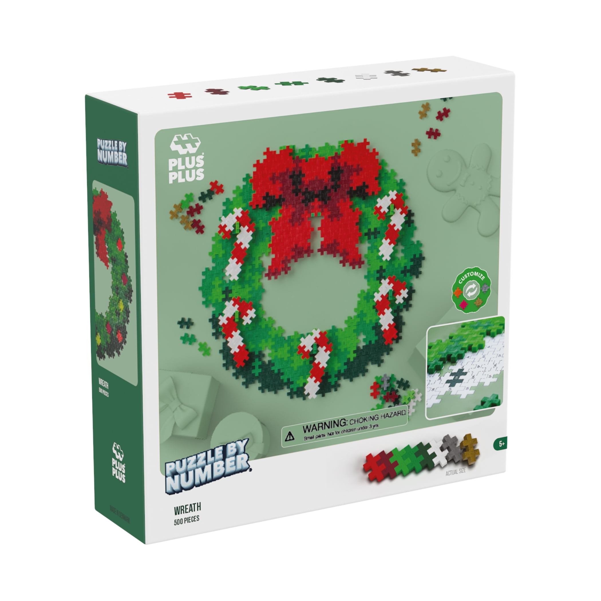 Plus-Plus Puzzle By Number - Wreath: 500 Pcs - Walmart.com