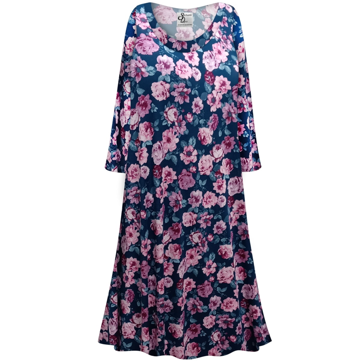 Plus Size 4x Extra Tall Nightgowns for Women Sleepshirt Long Sleeve ...