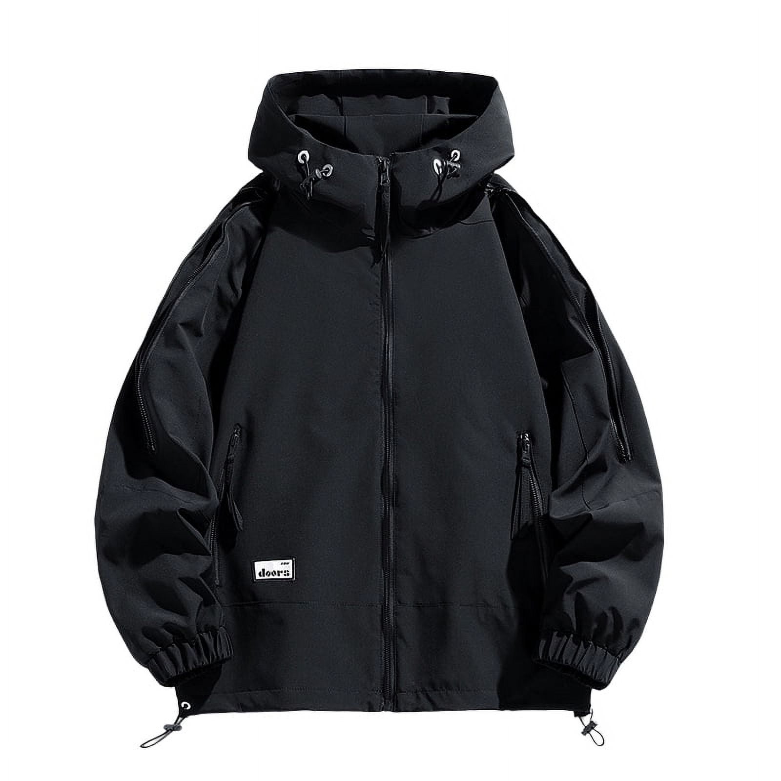 Plus Size 9XL Jackets Fall Outdoor Waterproof Hooded Jackets Men For Big&Tall - Walmart.com