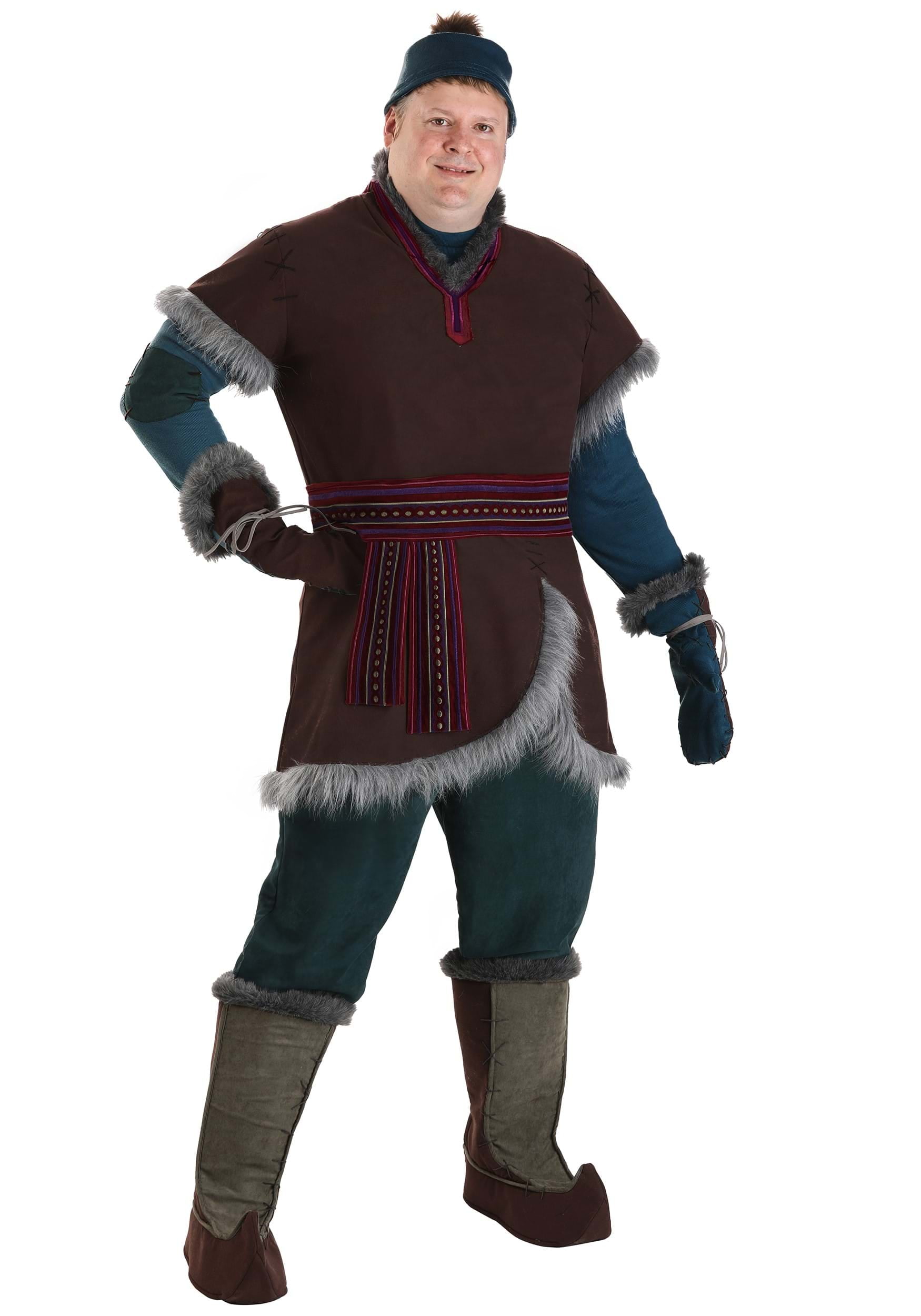 Plus Size Authentic Disney Frozen Kristoff Costume for Men - Walmart.com