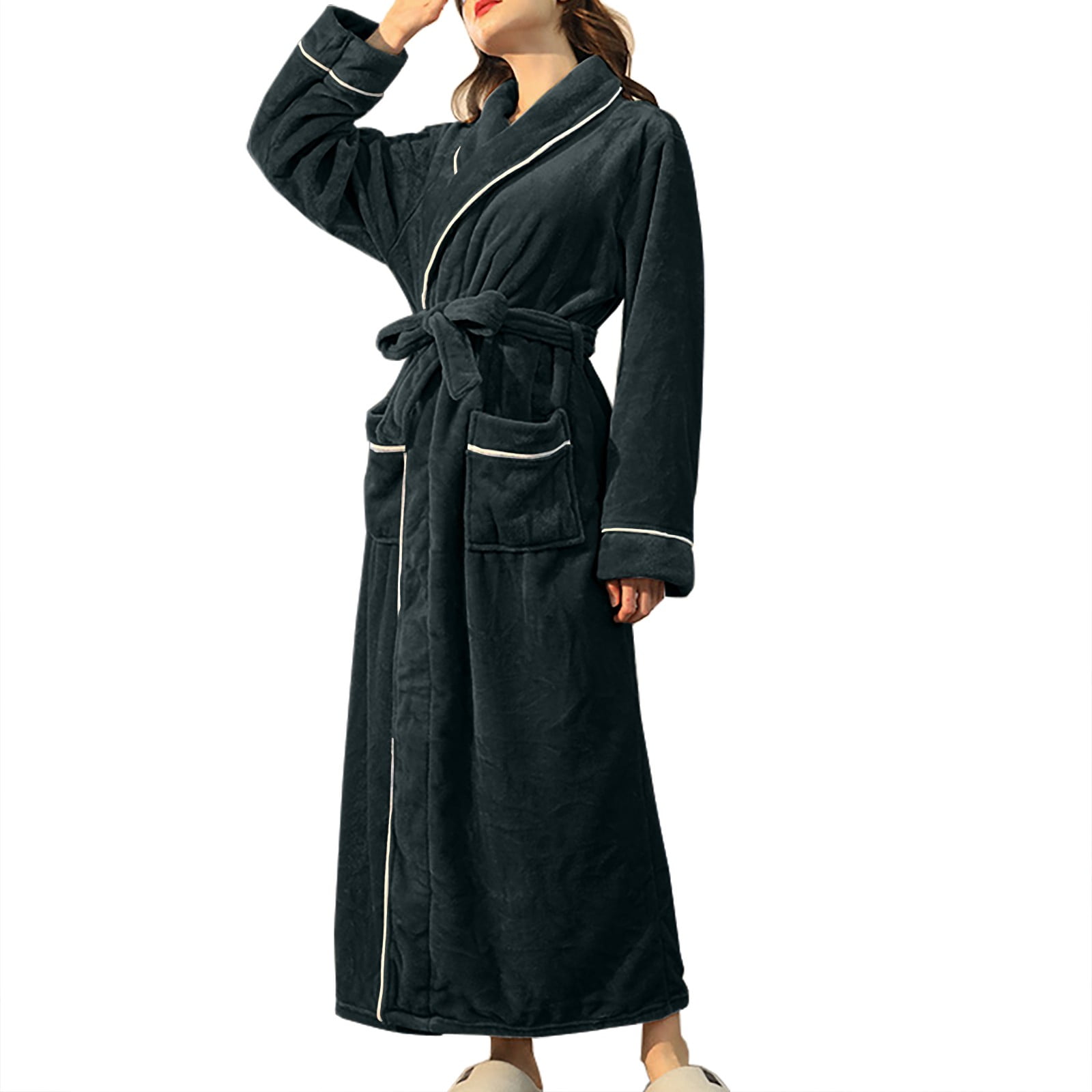 Plus Size Bathrobe for Women Fuzzy Women's Nightgowns & Sleepshirts ...