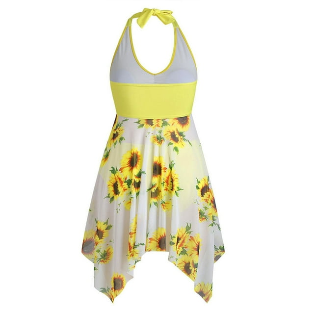 Plus Size Bikini Women Plus Size Print Tankini Swimjupmsuit Swimsuit