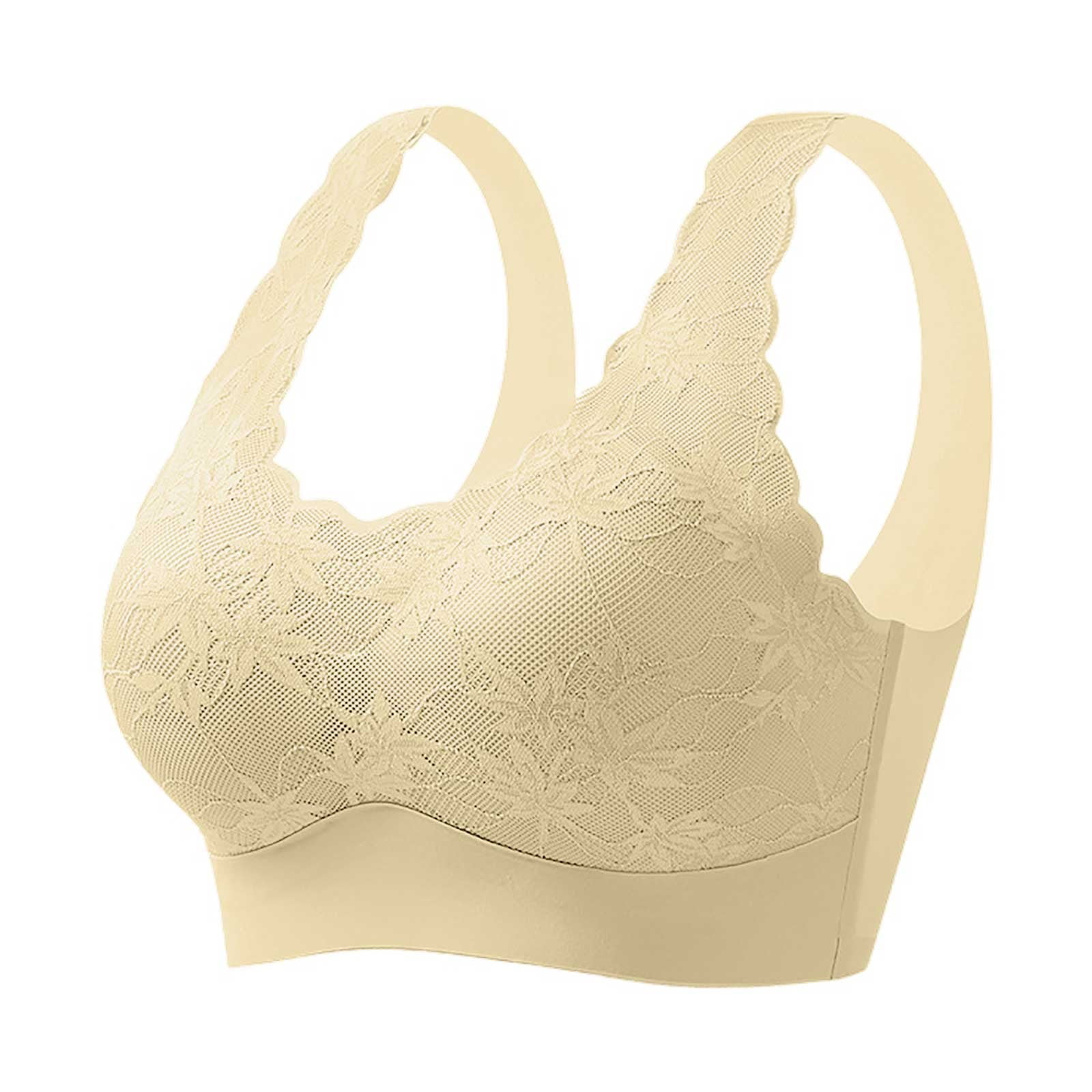 Plus Size Bras For Large Women Buttery Soft Wireless Gym Sports Support ...