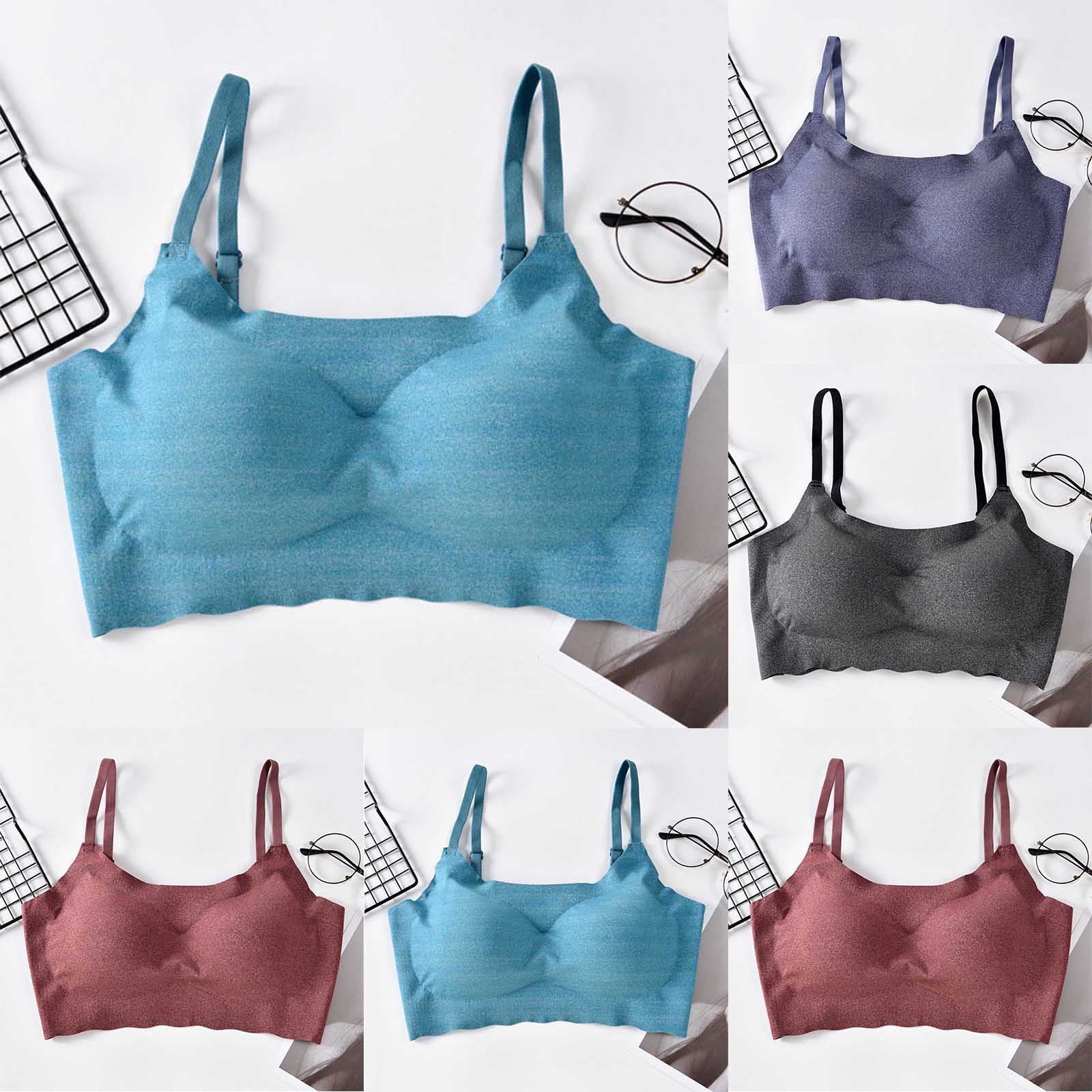Plus Size Bras For Women No Underwire Push-up Full Coverage Daily Tank ...