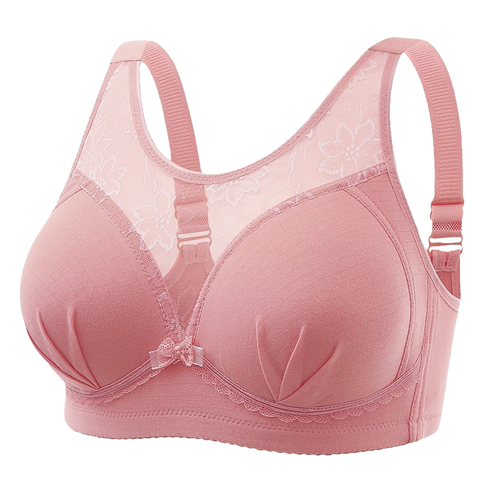 Plus Size Bras for Women, Audhol Supportive Wireless Push Up Bra Seamless Bra for Older Women ...