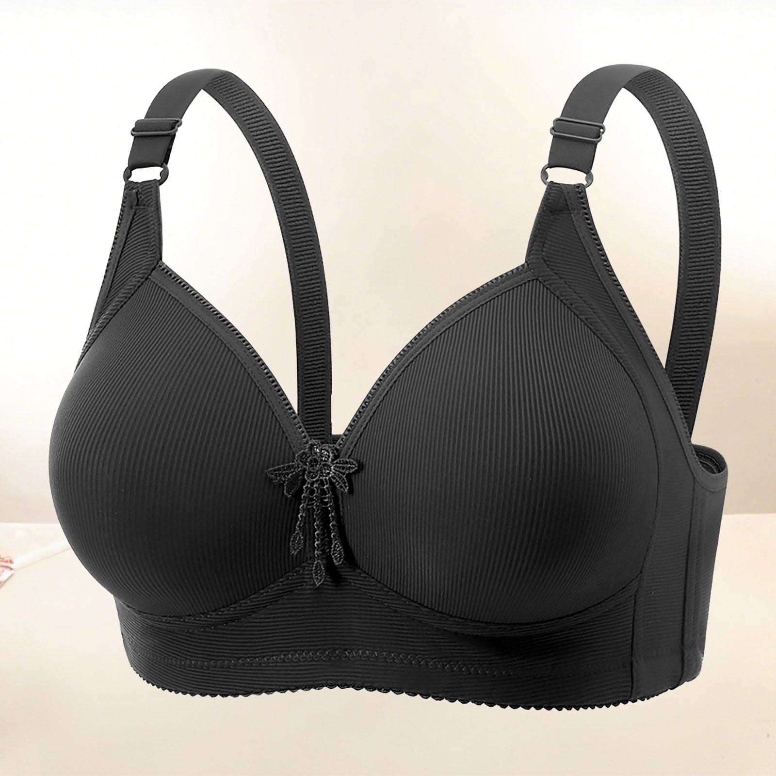 Plus Size Bras for Women Vibrex Women's Non Steel Hoop Gathered Middle ...