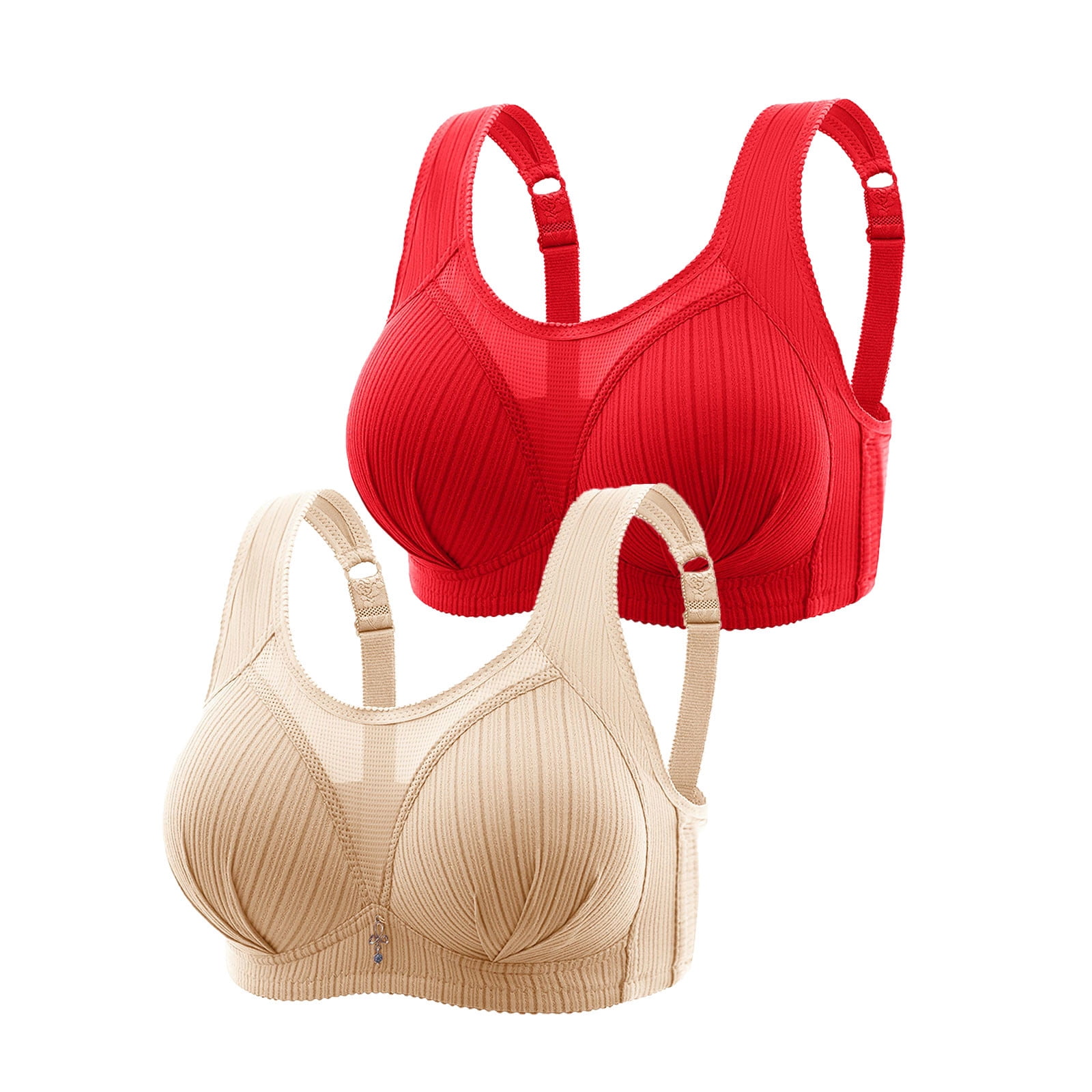Plus Size Bras for Older Women Everyday Comfort Wirefree Lift & Support ...