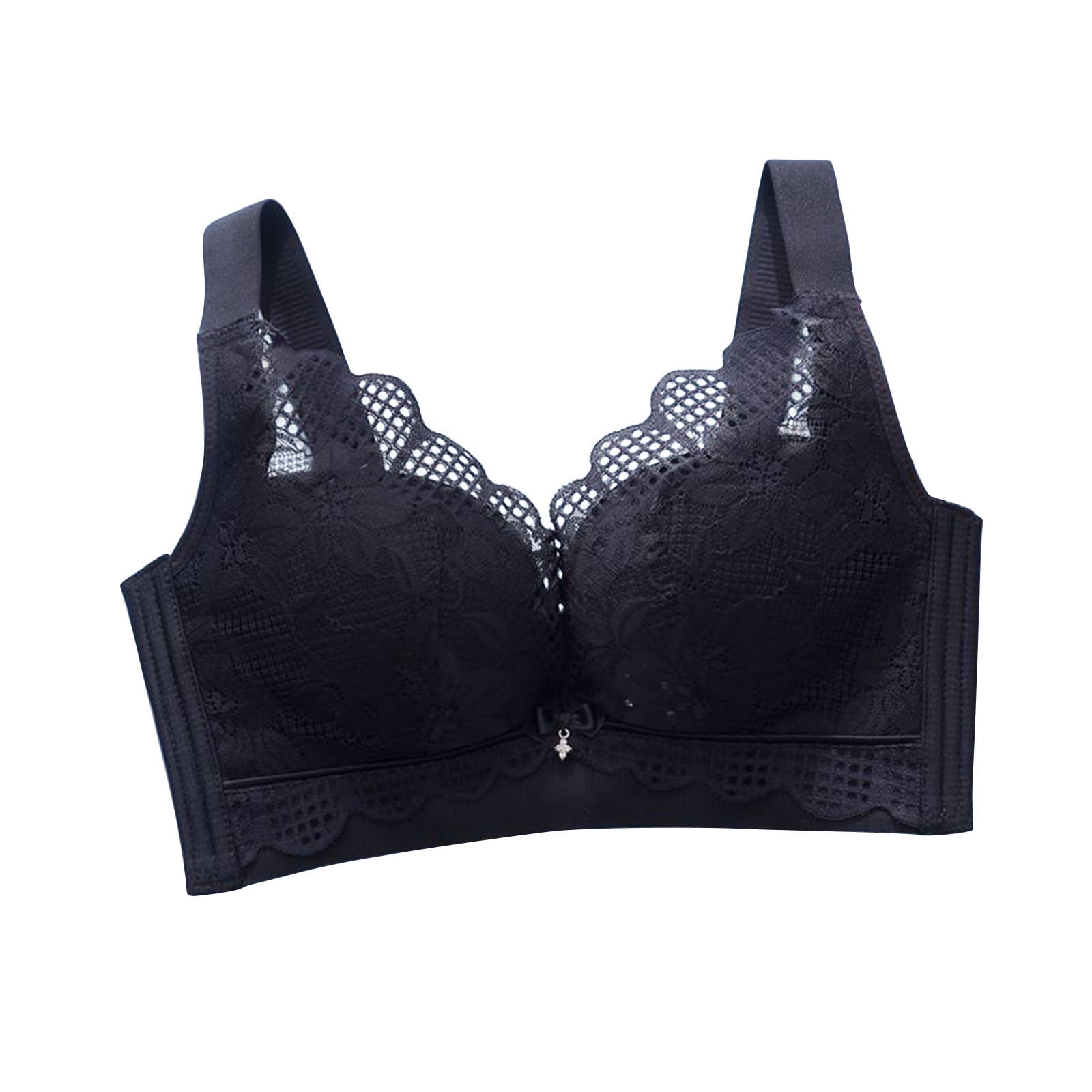Plus Size Bras for Women Full Coverage Padded Bra Feature V-Neck Wire ...