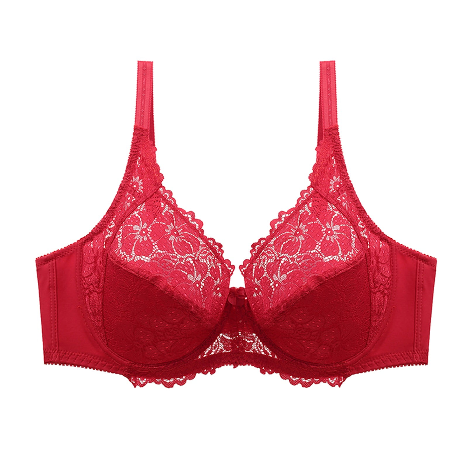 Plus Size Bras for Women Large Thin Cup Alternate Border Gathering ...