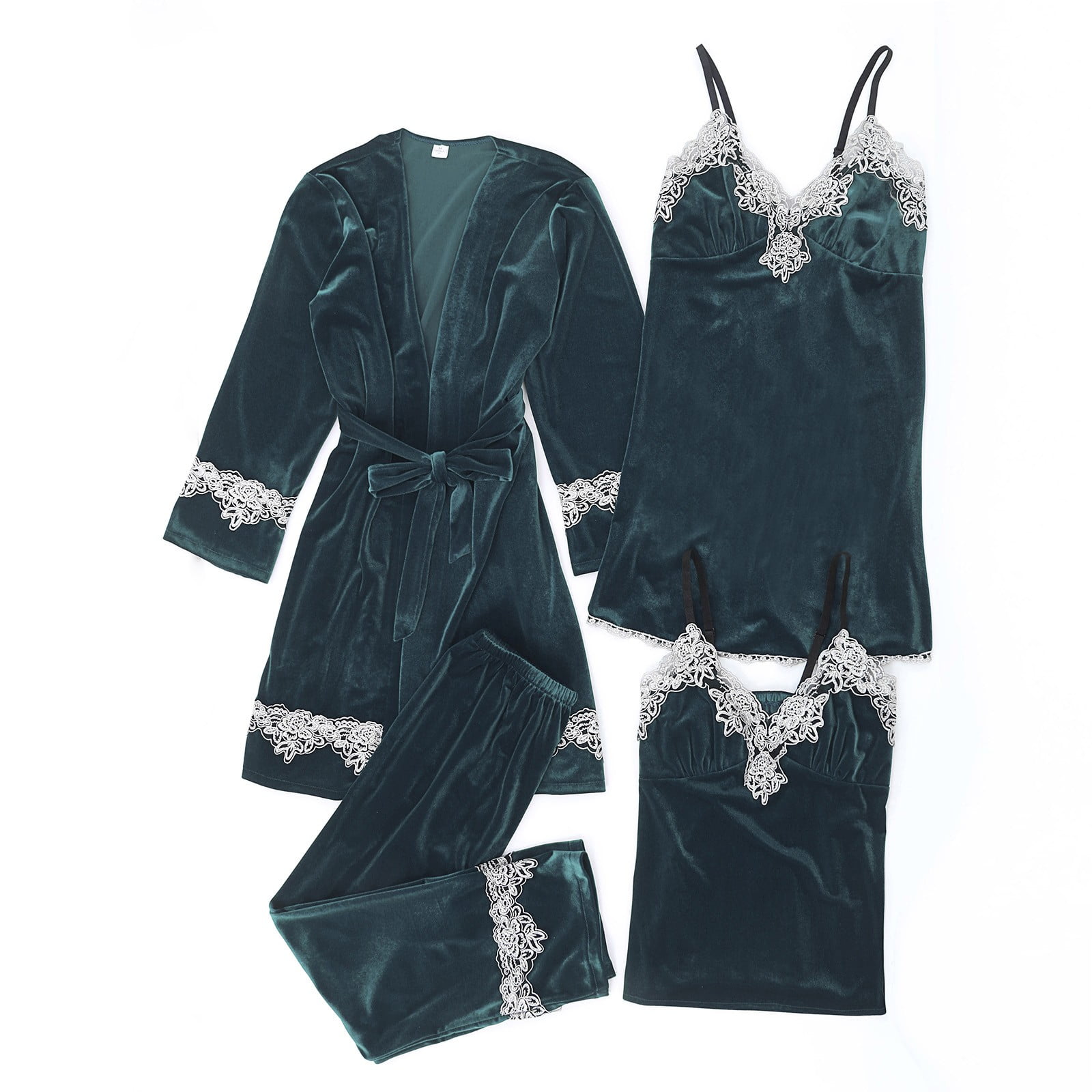 Plus Size Bras for Women Nightgown Gold Velvet Pajamas Lace Nightdress ...