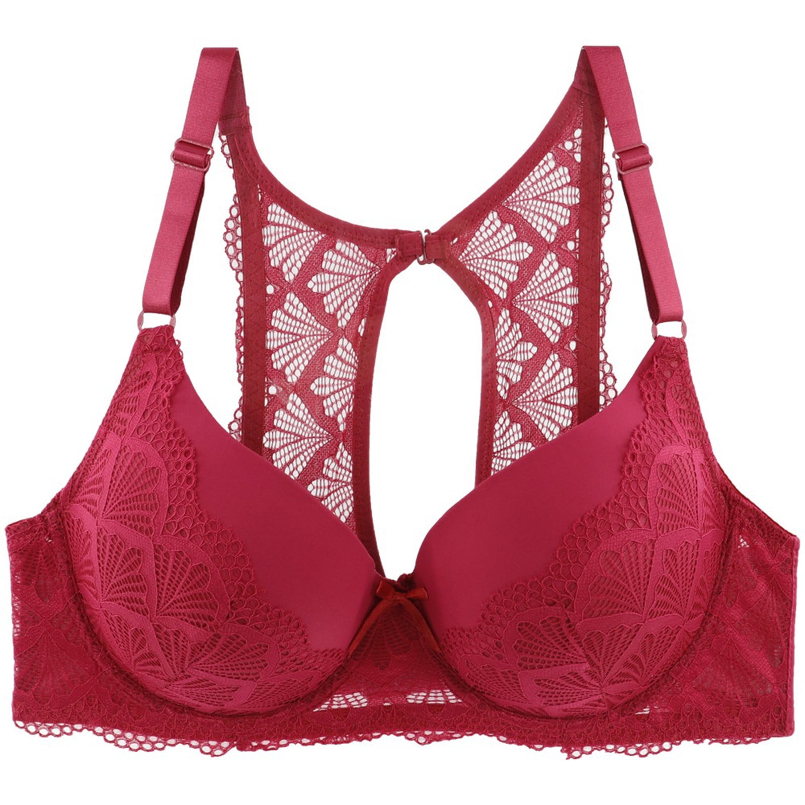 Plus Size Bras For Women Push Up Full Coverage Bra Soft Smoothing Lace Sexy Seamless Bralettes