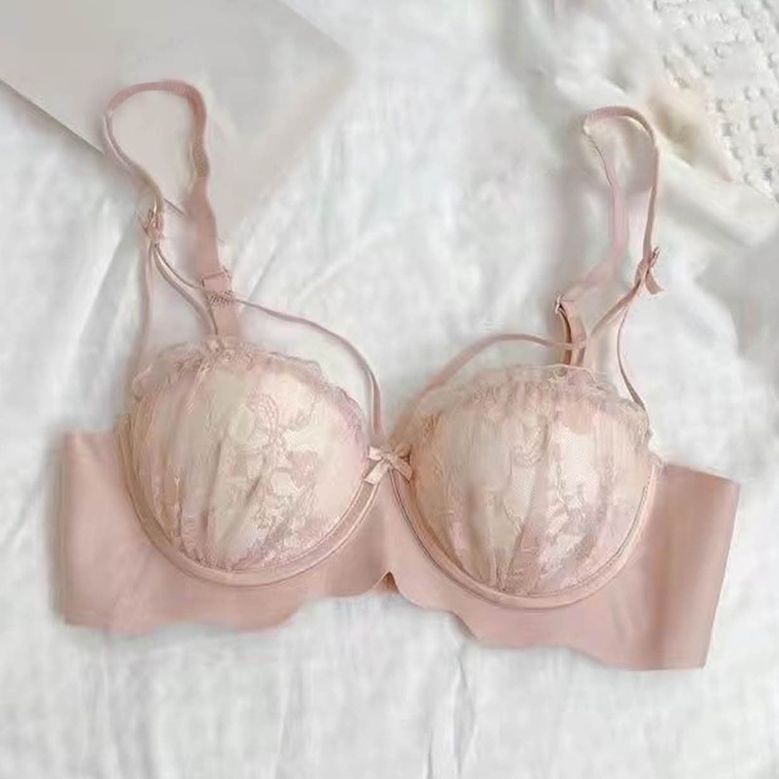 Plus Size Bras for Women Women's Embroidery Thin Style Ventilate Back ...