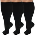 Plus Size Compression Socks for Women Men 20-30 mmHg 2xl 3xl 4xl , Wide ...
