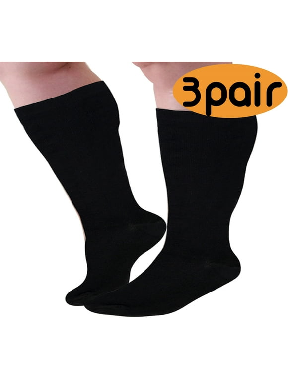 Extra Wide Calf Knee Socks
