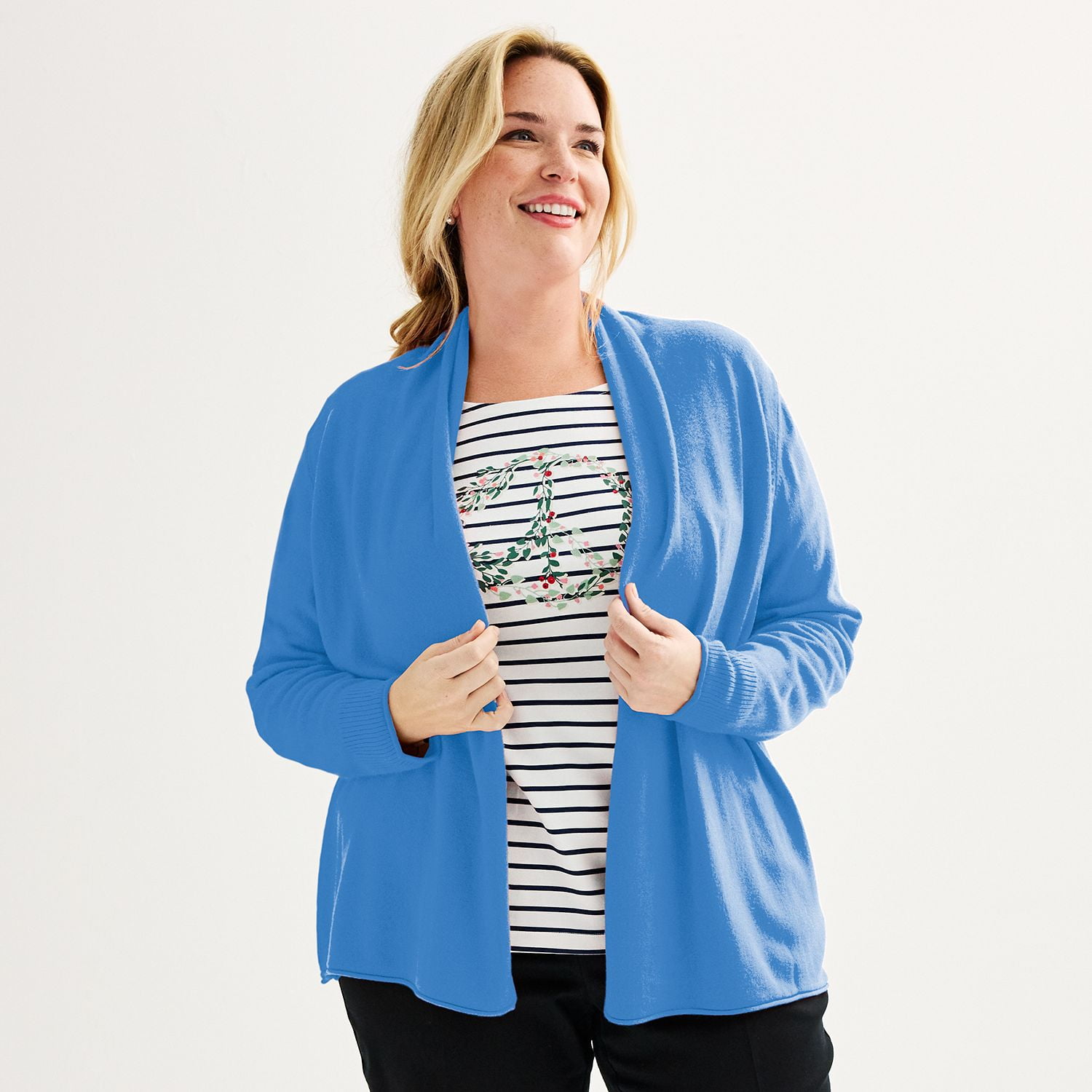 Plus Size Croft & Barrow® The Extra Soft Closureless Cardigan Color ...