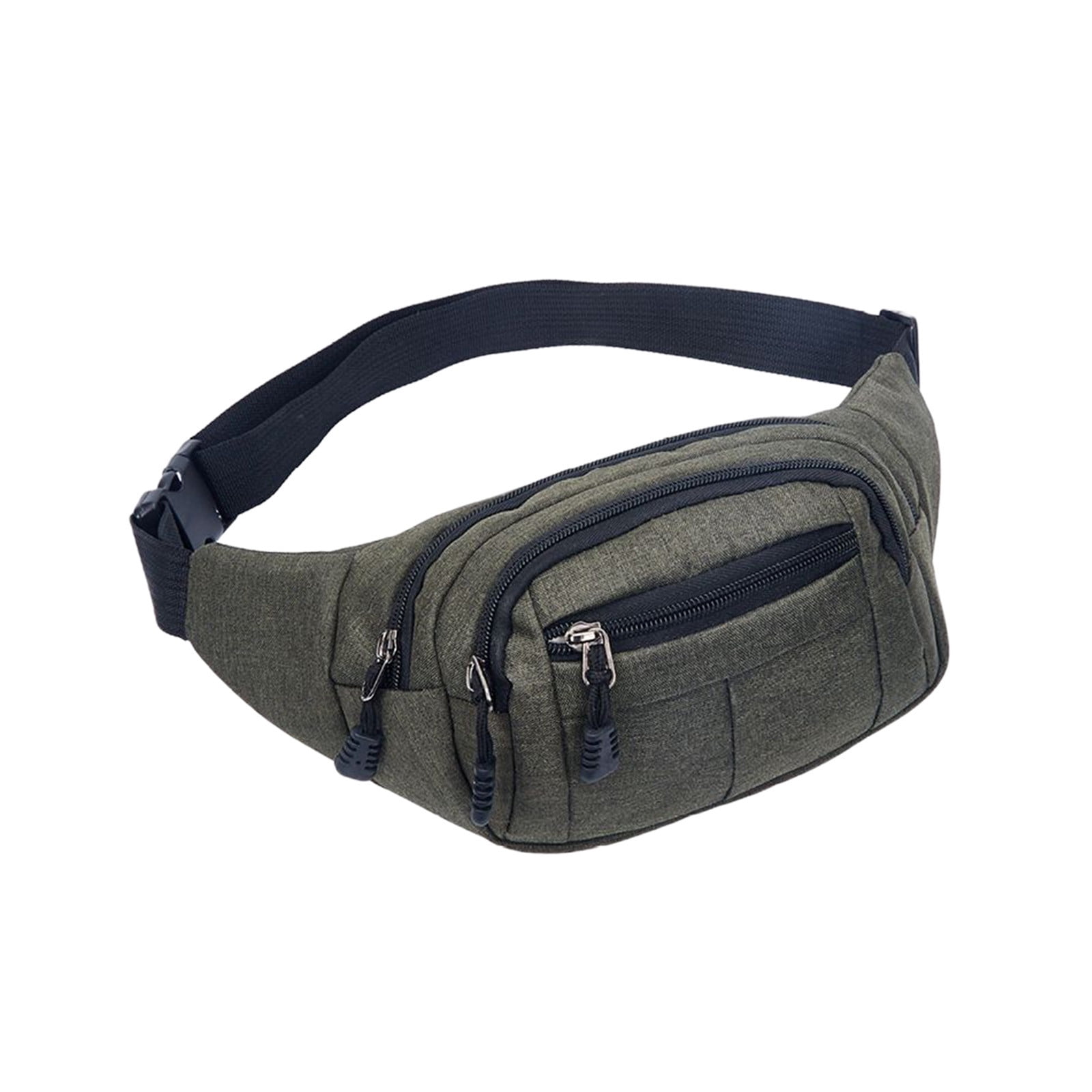 Plus Size Crossbody Bag Extra Long Strap Fanny Pack with 3 Zipper ...