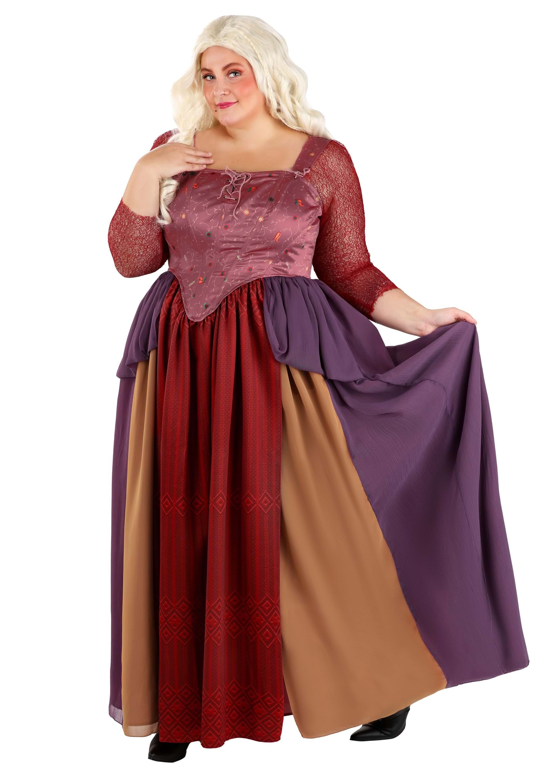 Plus Size Deluxe Disney Sarah Sanderson Costume for Women - Walmart.com