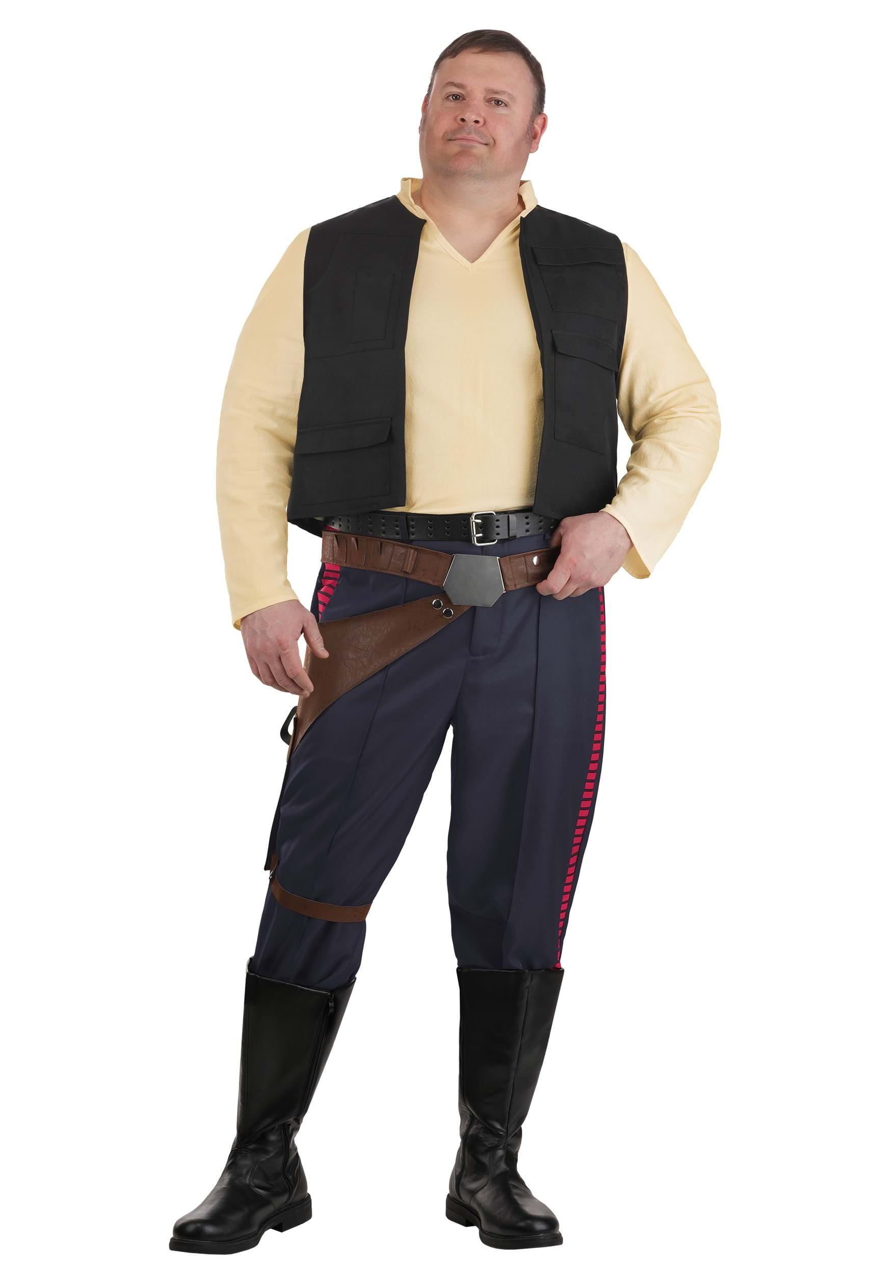 Plus Size Deluxe Star Wars Han Solo Costume for Men - Walmart.com