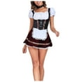 Plus Size Dirndl Dress For Women Oktoberfest Bavarian Festival Outfit