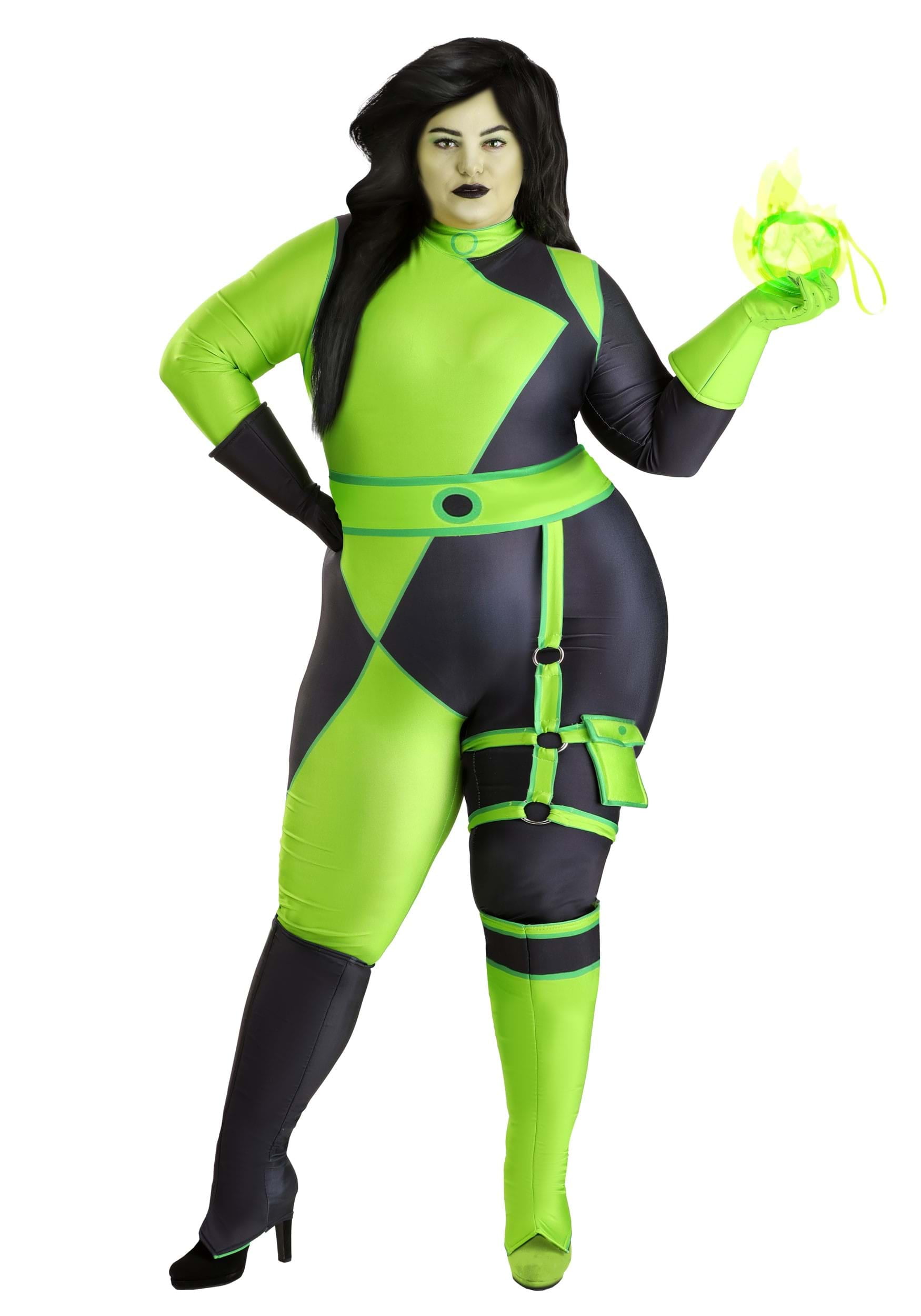 Plus Size Disney Kim Possible Authentic Shego Costume - Walmart.com