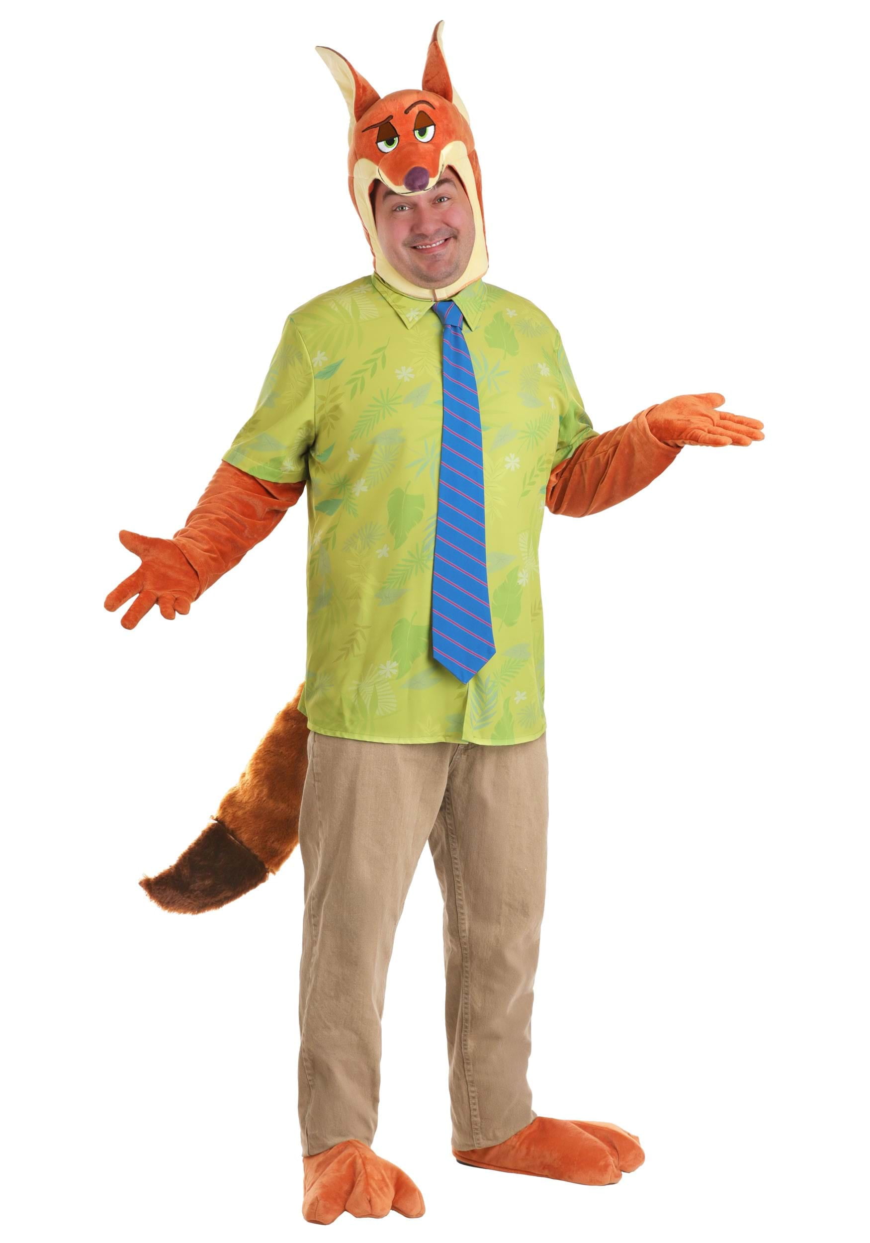 Plus Size Disney Zootopia Nick Wilde Costume for Men - Walmart.com
