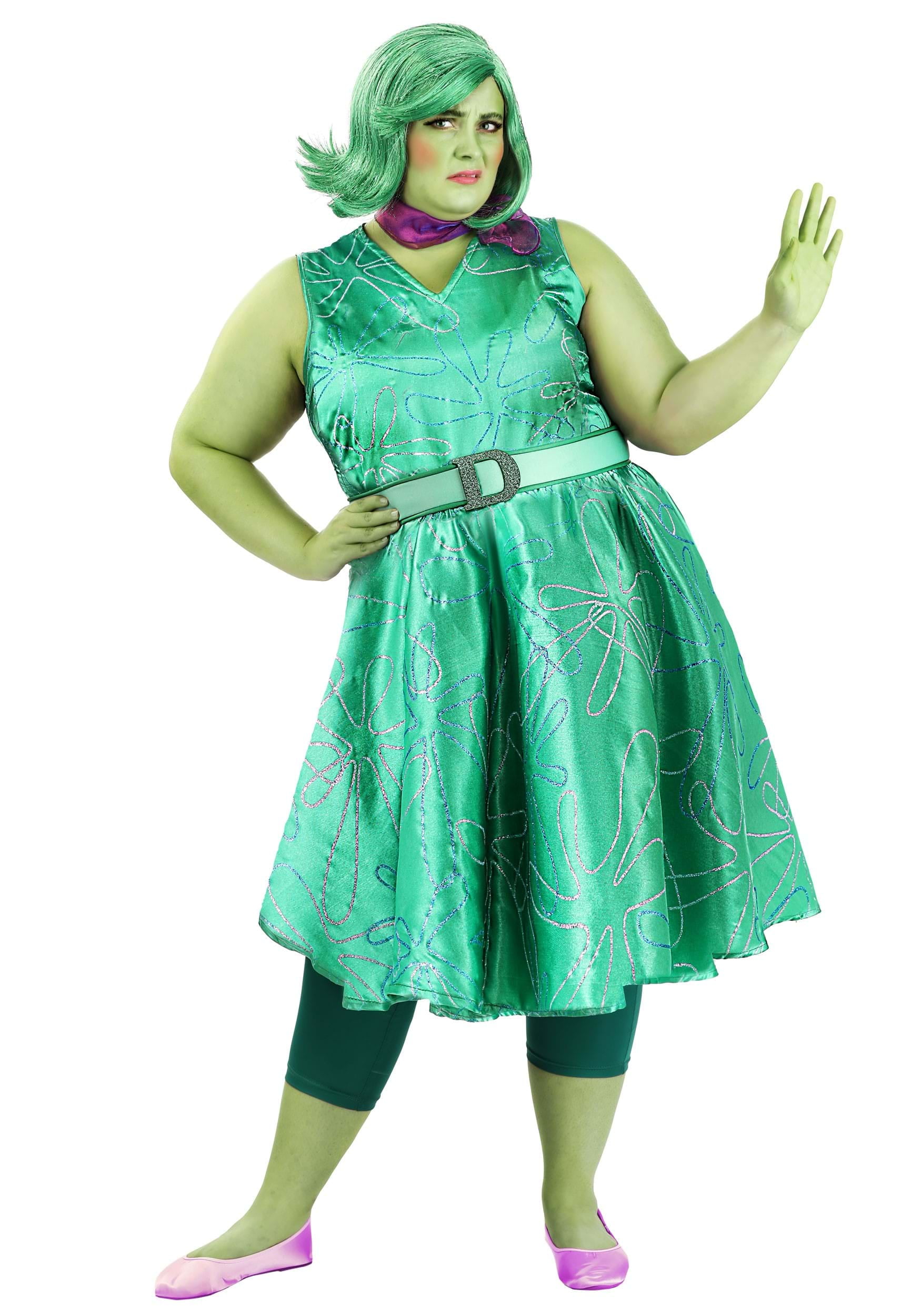 Plus Size Disney and Pixar Disgust Costume for Women - Walmart.com