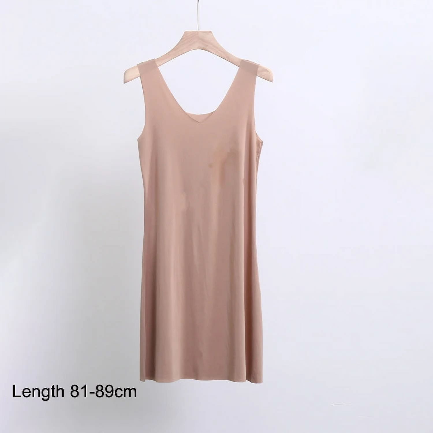 Plus Size Full Slips Dresses For Women Summer Thin Seamless Ice Silk ...
