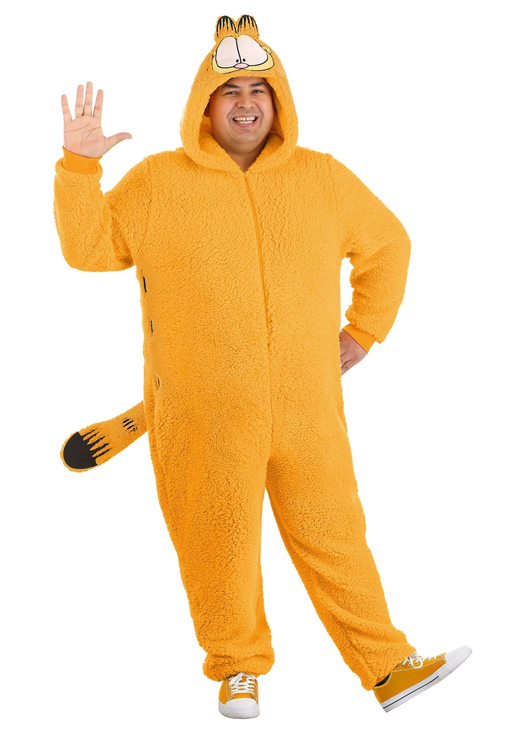 Plus Size Garfield Costume Onesie for Adults - Walmart.com