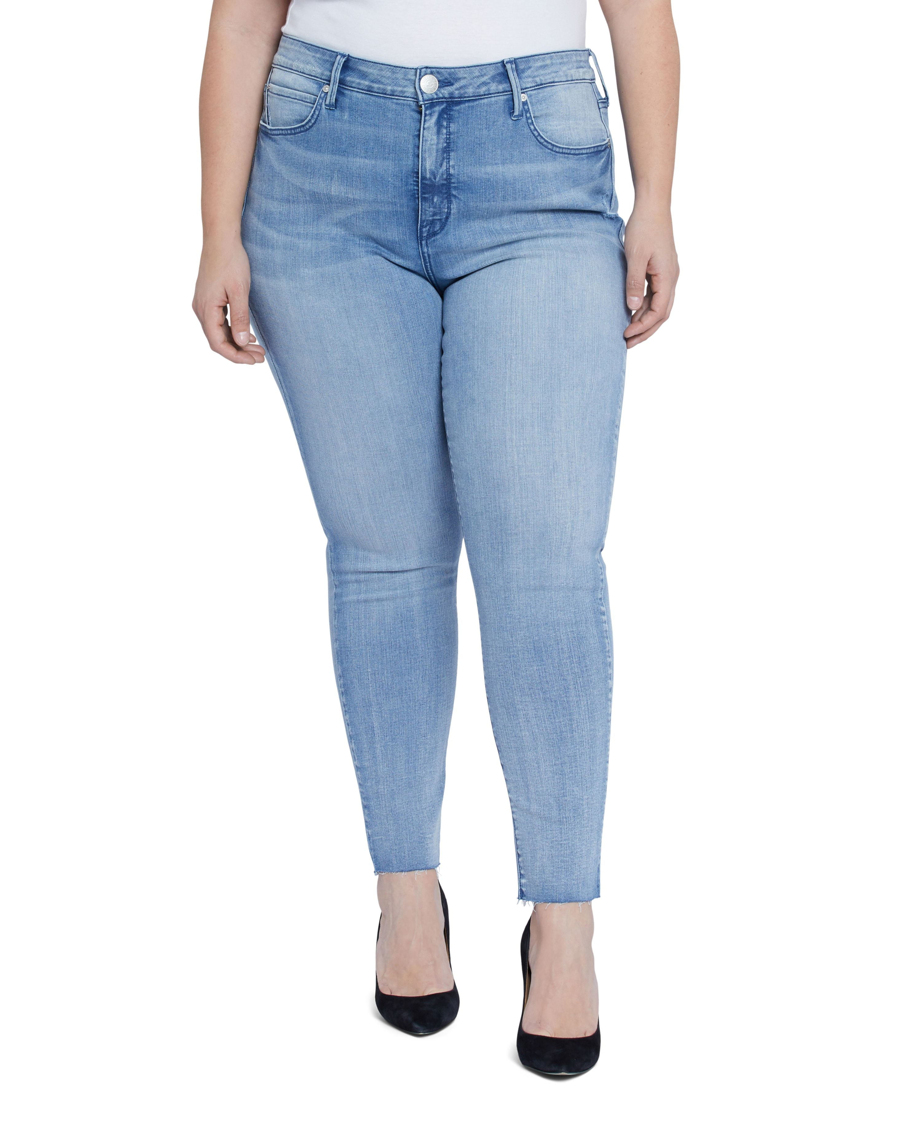 Plus Size High Rise Tummyless Jeans Pride 14W - Walmart.com