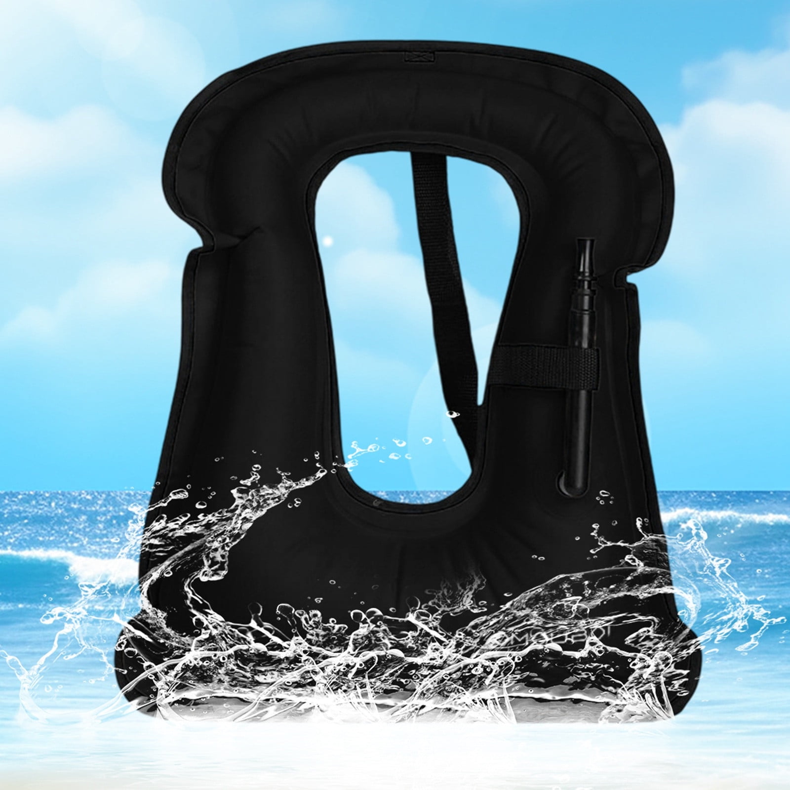 Plus Size Inflatable Snorkel Vest for Adults Water Sports Swimming ...