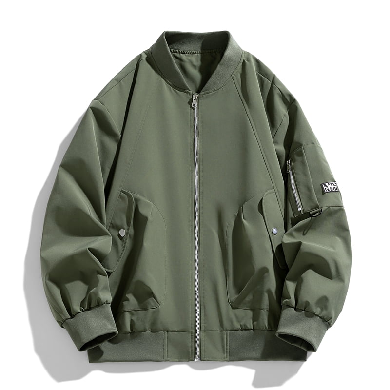 Plus Size Jackets For Men 5XL 9XL Fall Waterproof Lightweight Bomber ...