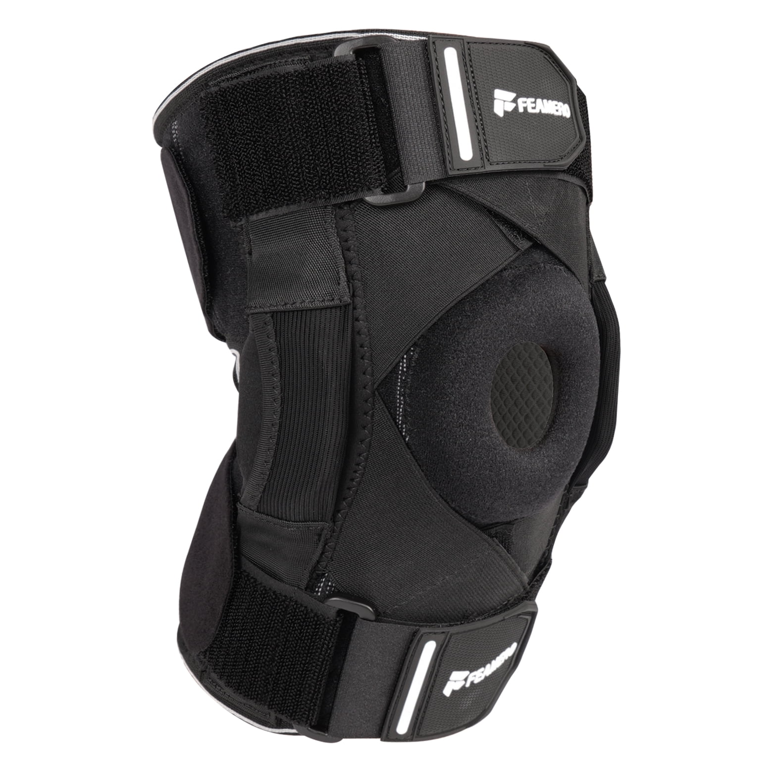 Plus Size Knee Brace for Knee Pain, with Hinges & Cross Compression ...