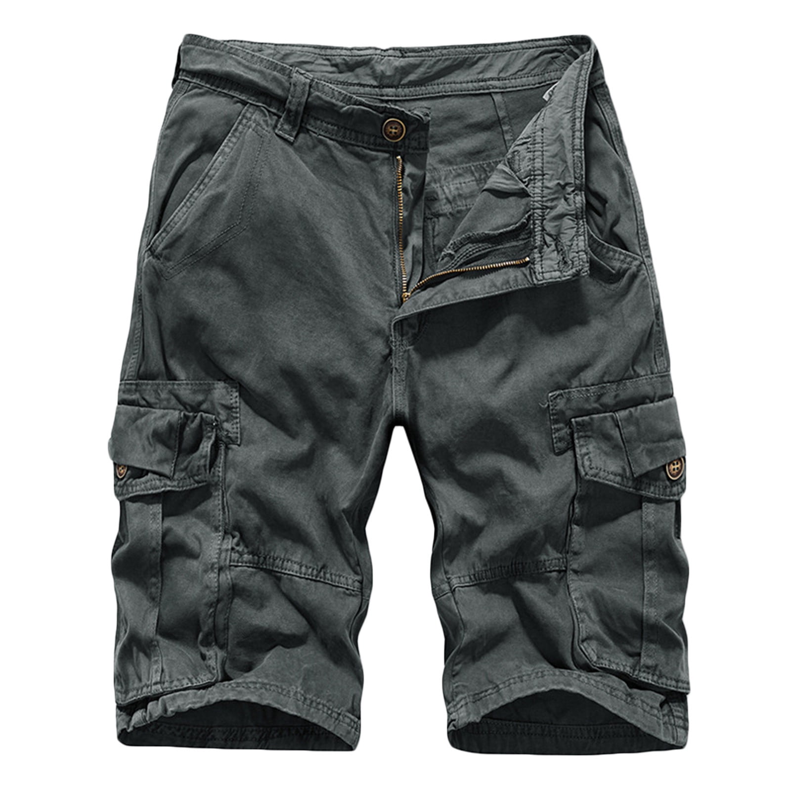 Plus Size Knee-Length Shorts for Men Casual Cargo Pant Spring Summer ...