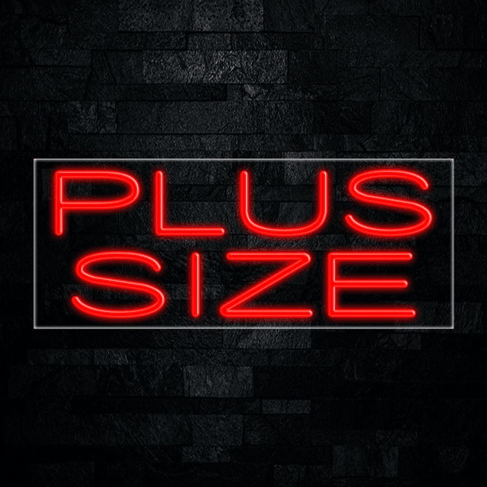 Plus Size-LED Neon Sign 30"L x 12"H #30610 - Walmart.com