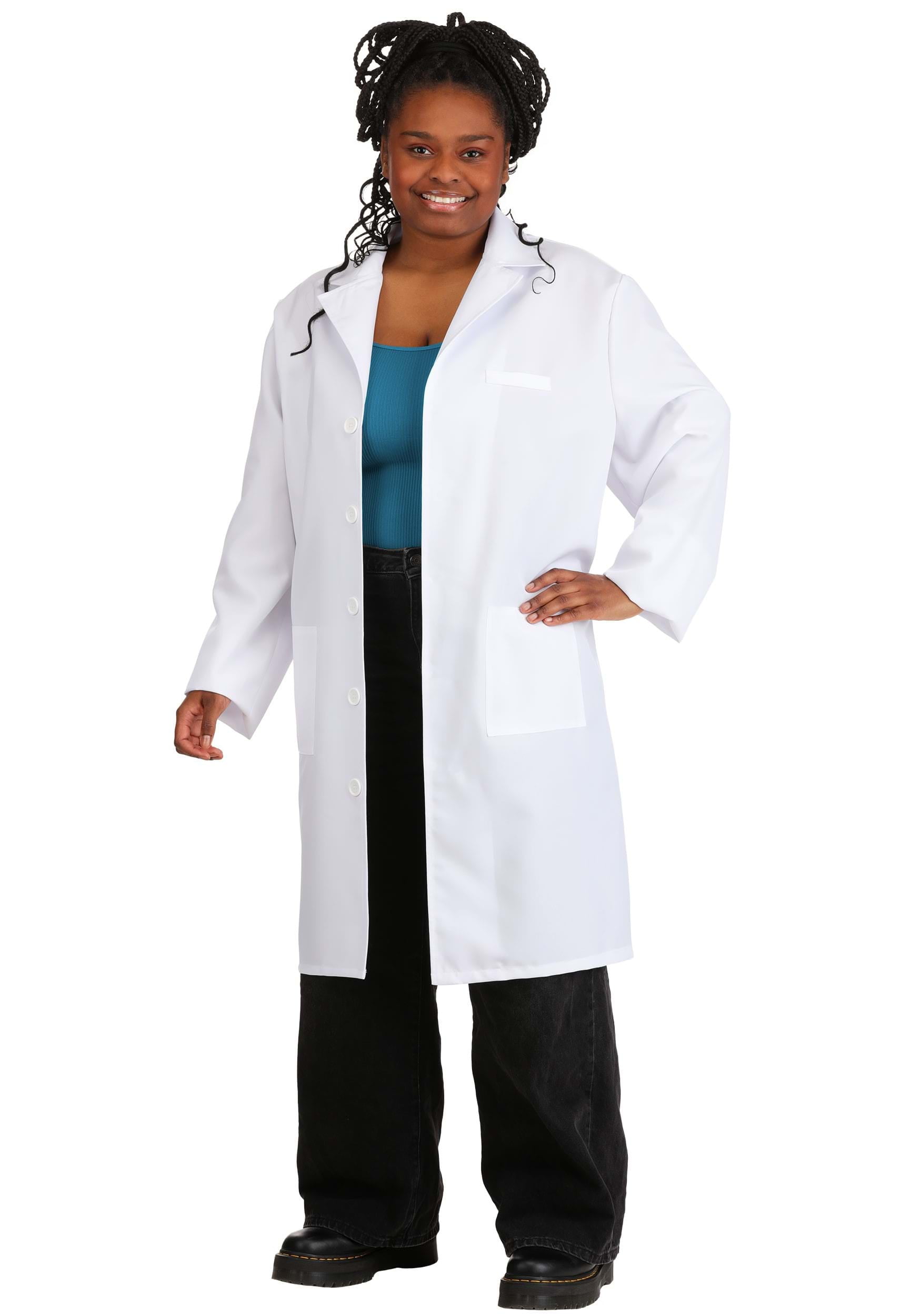 Plus Size Lab Coat Doctor Costume for Adults - Walmart.com
