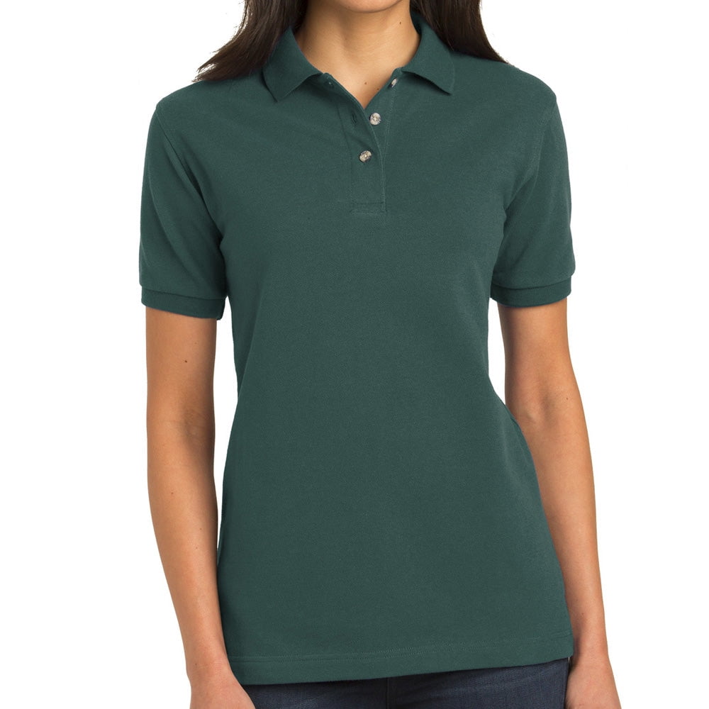 Plus Size Ladies Big Size Port Authority Heavyweight Cotton Pique Polo ...