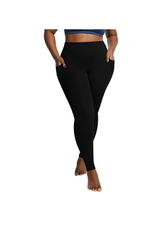 Plus Size Workout Leggings in Plus Size Workout Bottoms - Walmart.com