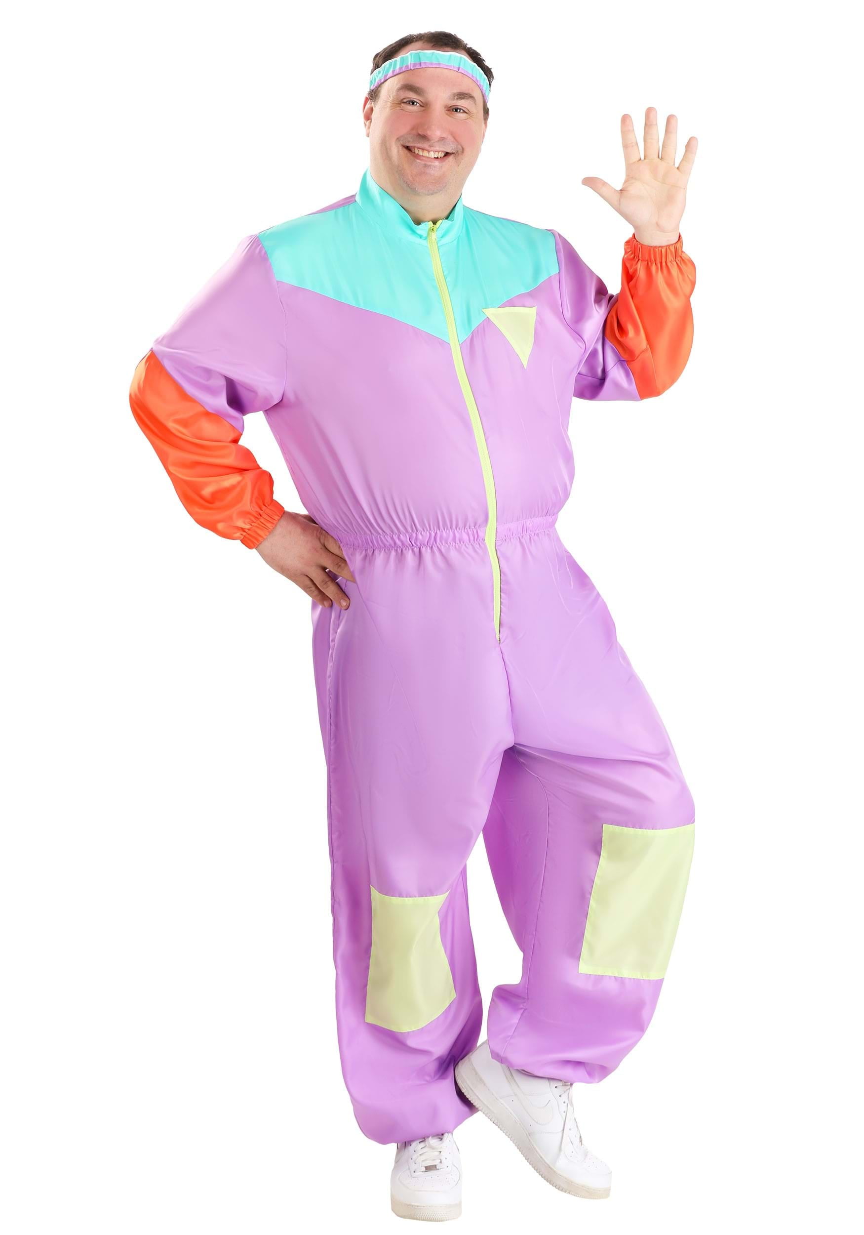 Plus Size Men's 80's Tracksuit Costume - Walmart.com