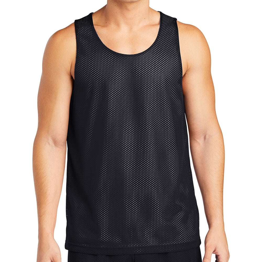Plus Size Men's Big Size PosiCharge Classic Mesh Reversible Tank T ...