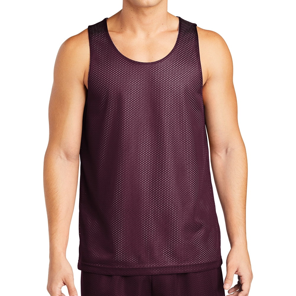 Plus Size Men's Big Size PosiCharge Classic Mesh Reversible Tank T ...