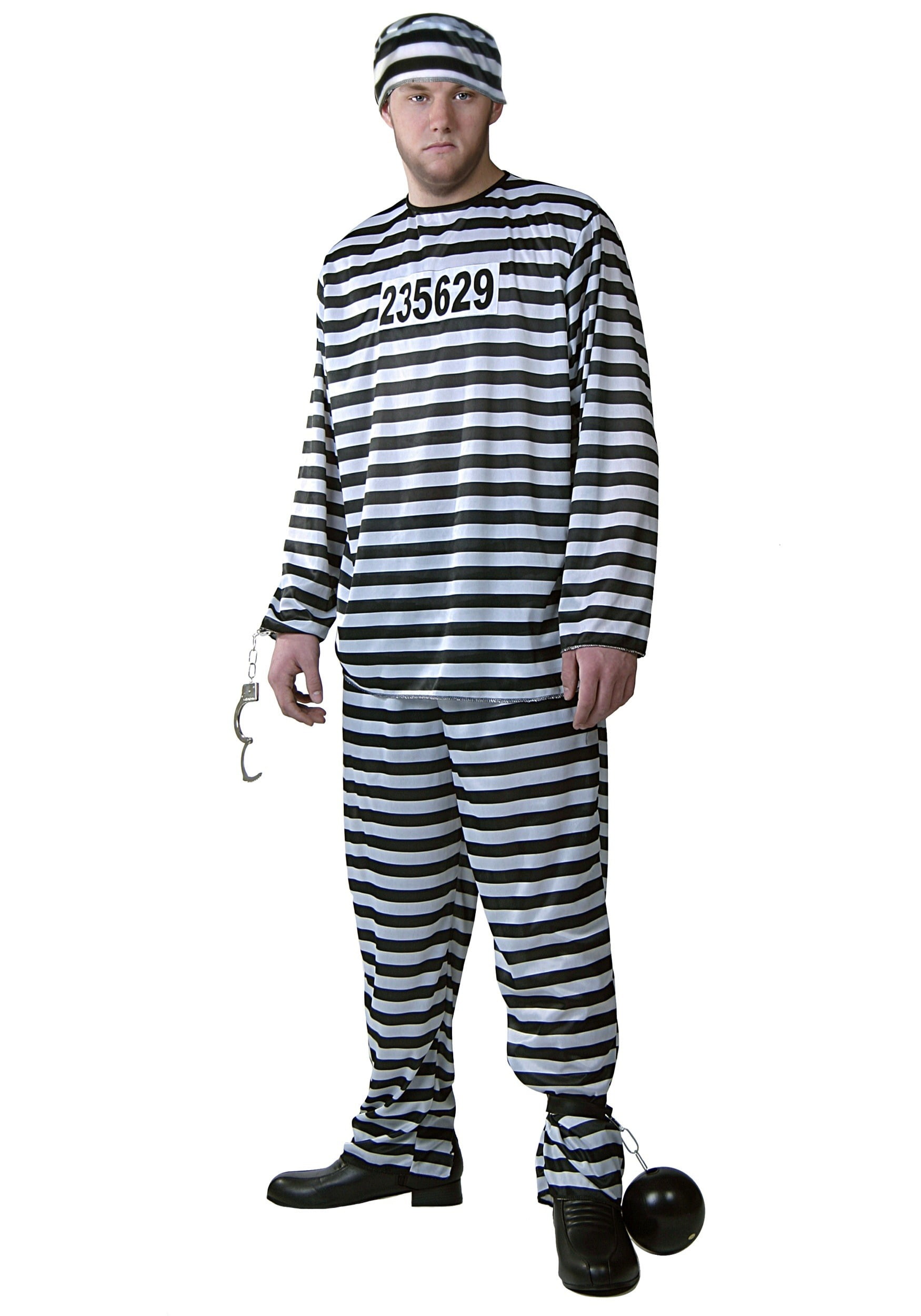 Walmart Exclusive Plus Size Men's Inmate Prisoner Costume - Walmart.com